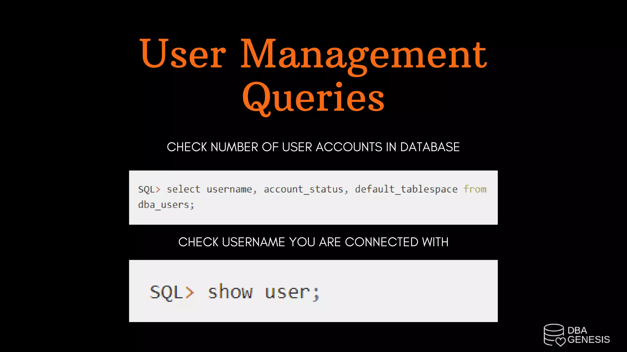 Oracle User Management | PDF