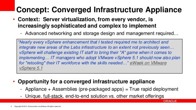 Oracle virtual appliance