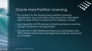 Oracle VM 3 hard partitioning | PPT