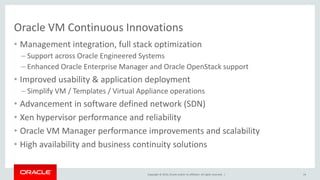 Oracle vm engineered for open cloud | PPT
