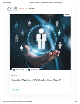 Oracle VMware – Redefining Cloud Virtualization | PDF
