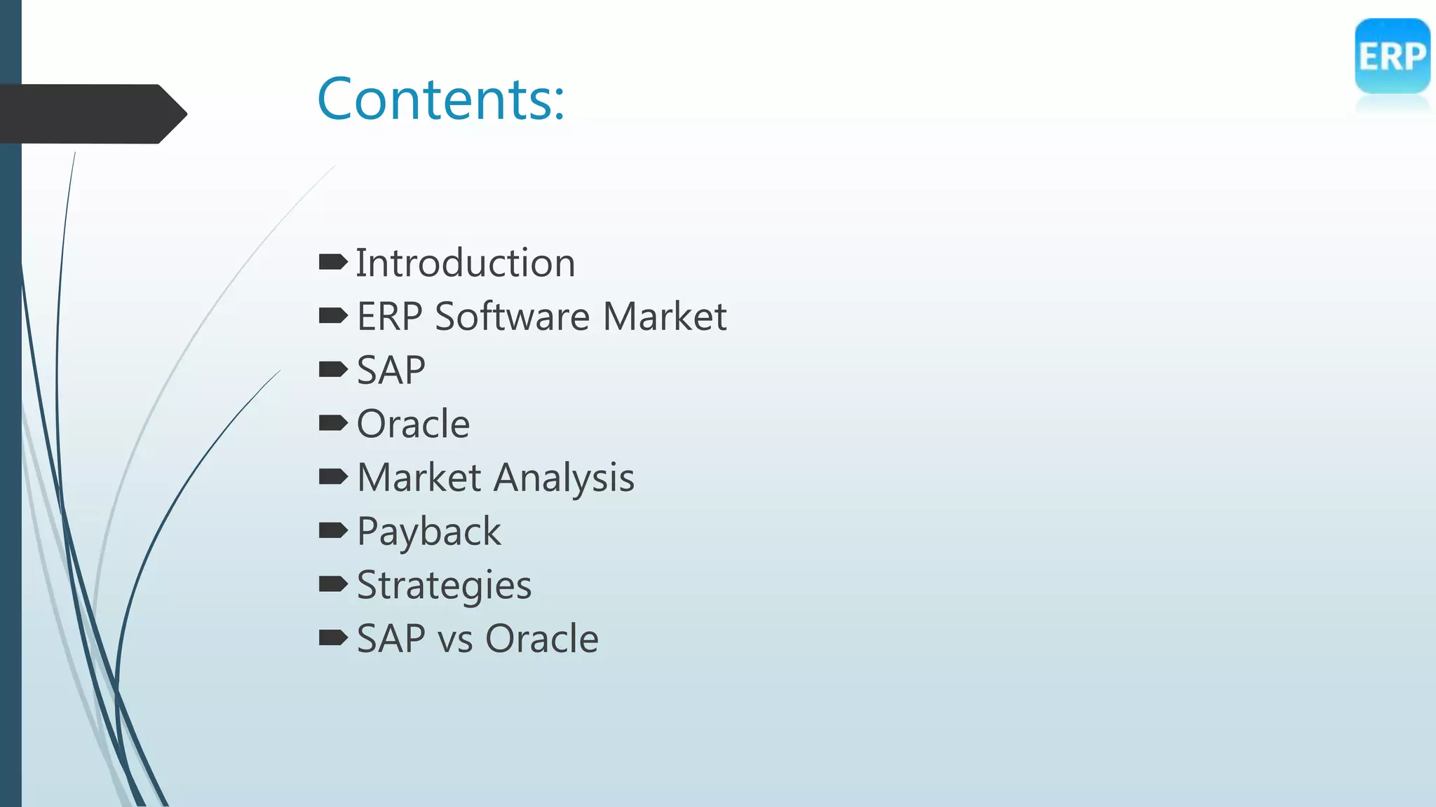 Oracle Vs SAP ERPs | PPTX
