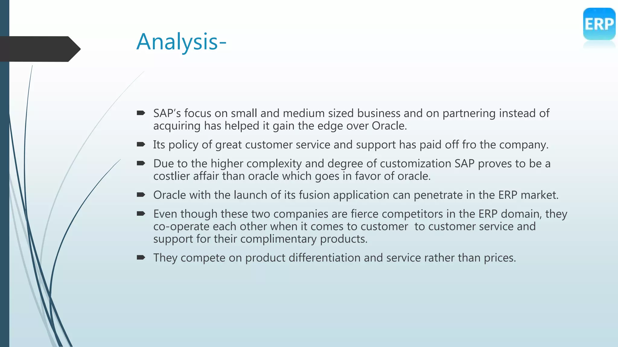 Oracle Vs SAP ERPs | PPTX