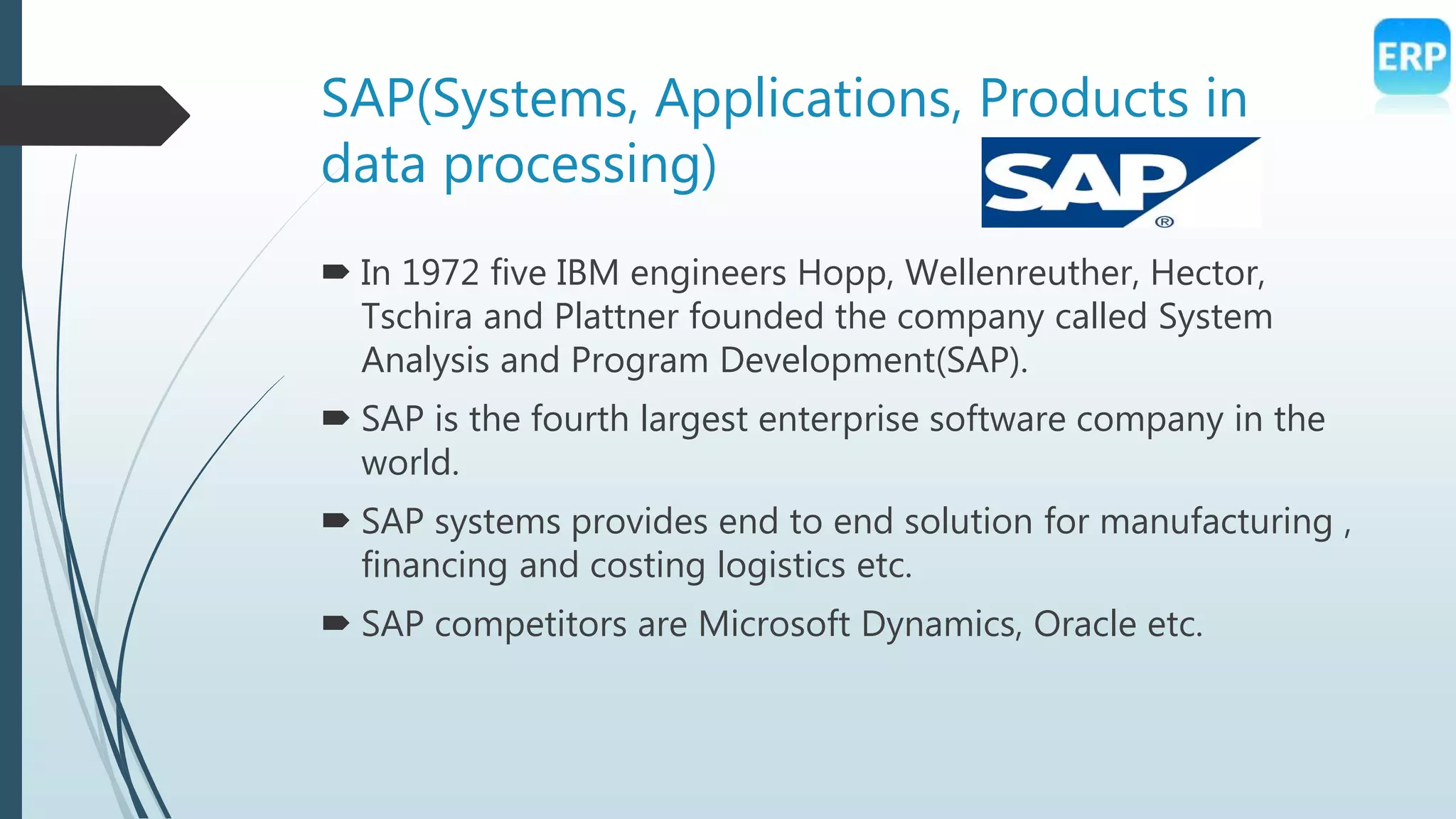 Oracle Vs SAP ERPs | PPT