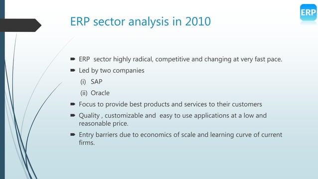 Oracle Vs SAP ERPs | PPTX