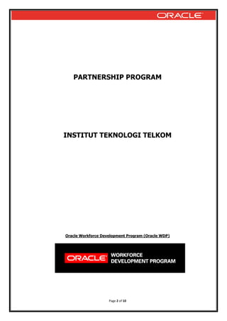 Oracle wdp partnership program it telkom bandung 20 feb2013 | PDF