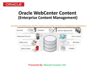 Oracle WebCenter Content User Training | PPT