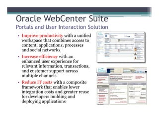 Oracle WebCenter portal | PPT