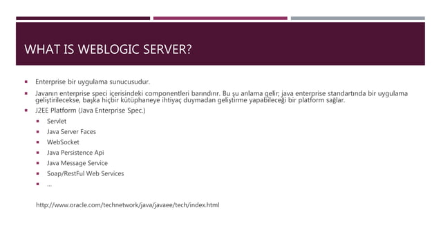 Oracle Weblogic Server | PPT