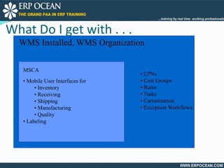 Oracle Warehouse Management System(Oracle WMS)@ERP OCEAN | PDF