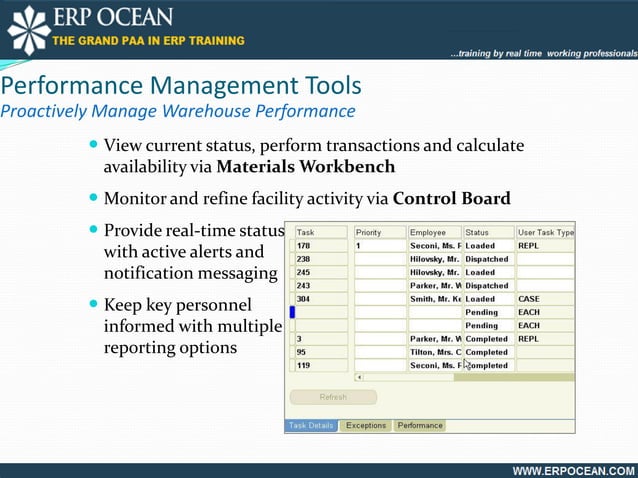 Oracle Warehouse Management System(Oracle WMS)@ERP OCEAN | PDF