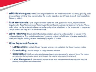 Oracle WMS and MSCA test test design to Overview.ppt