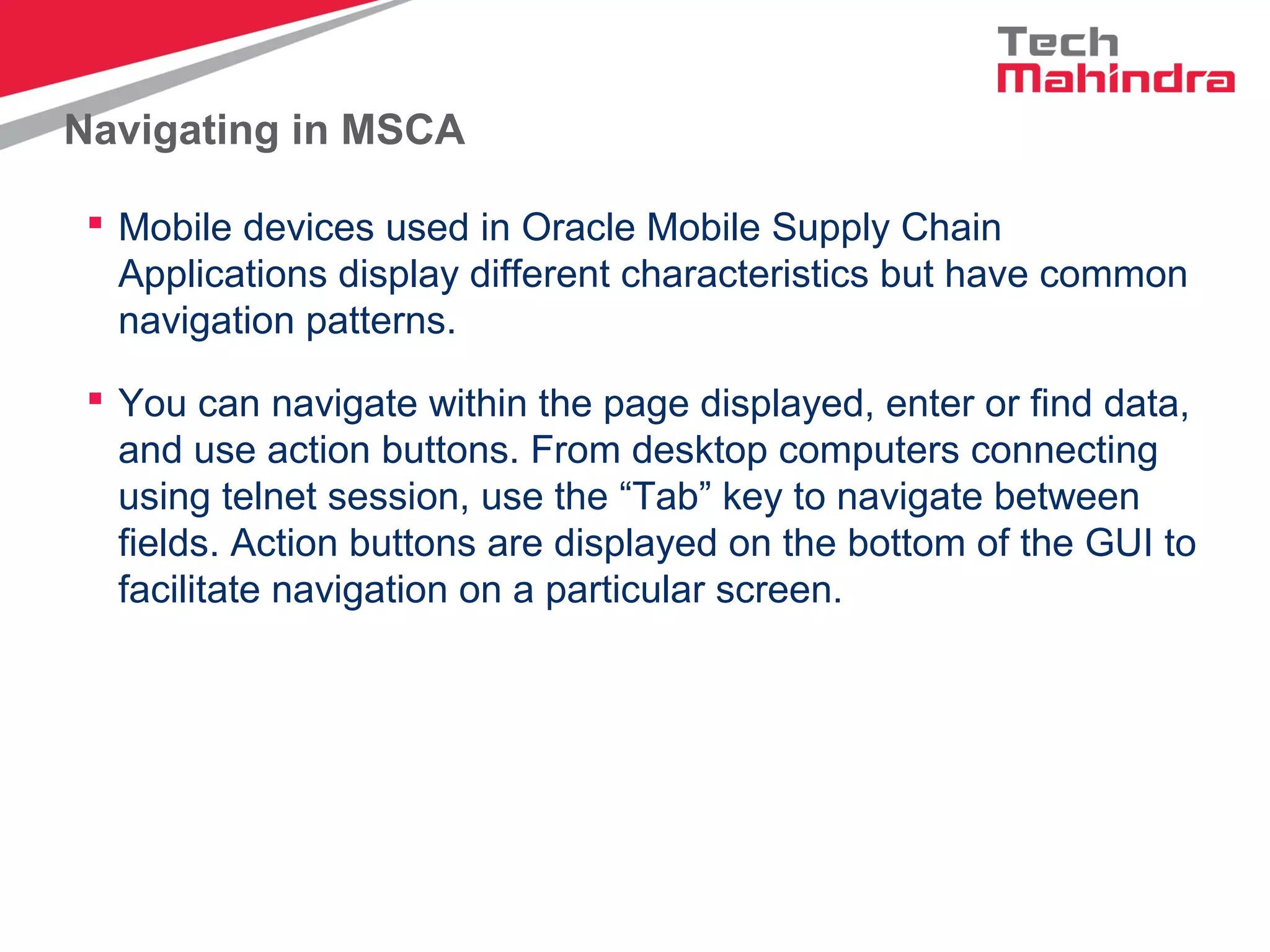 Oracle wms and oracle msca overview | PPT