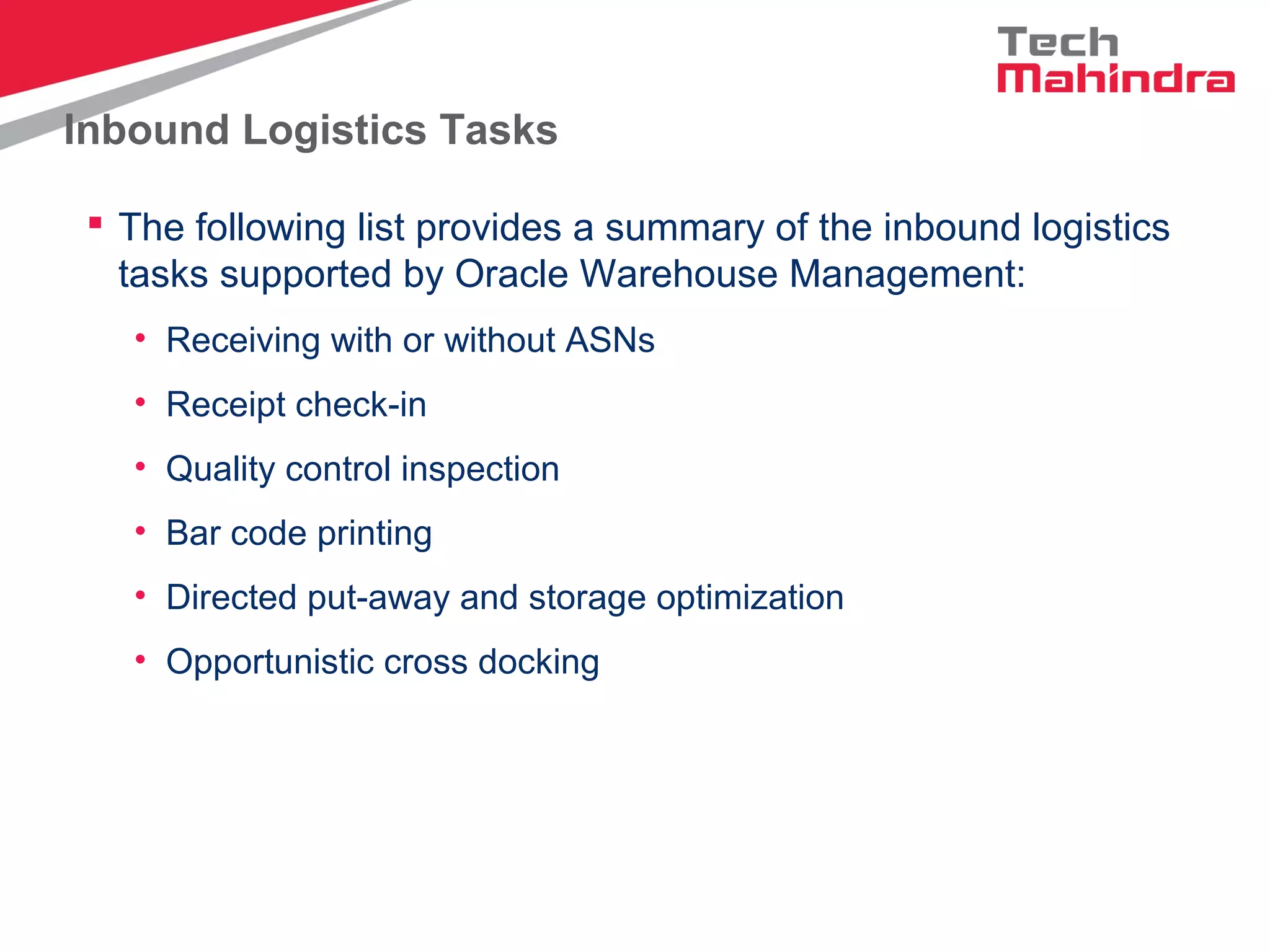 Oracle wms and oracle msca overview | PPT