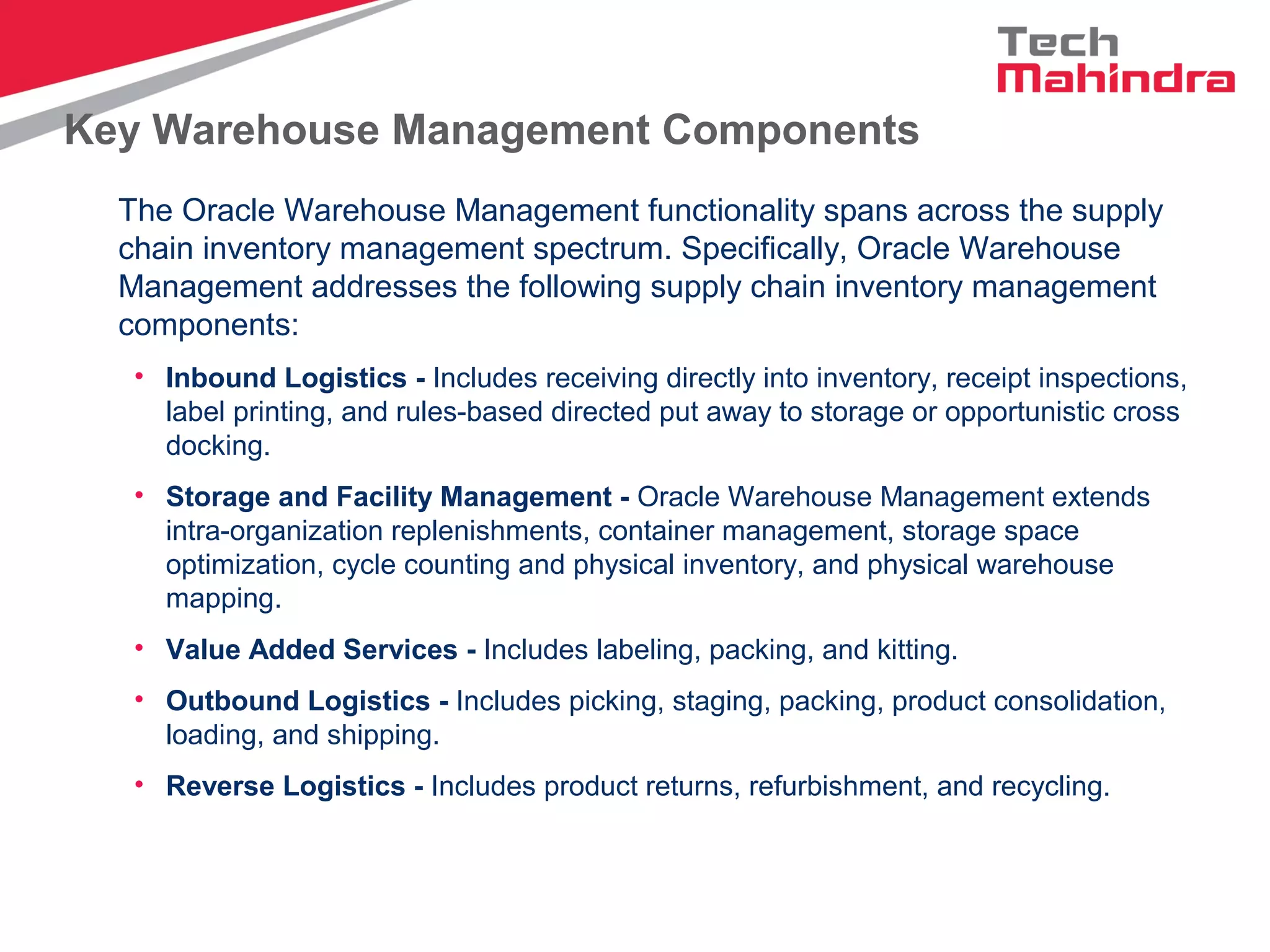 Oracle wms and oracle msca overview | PPT