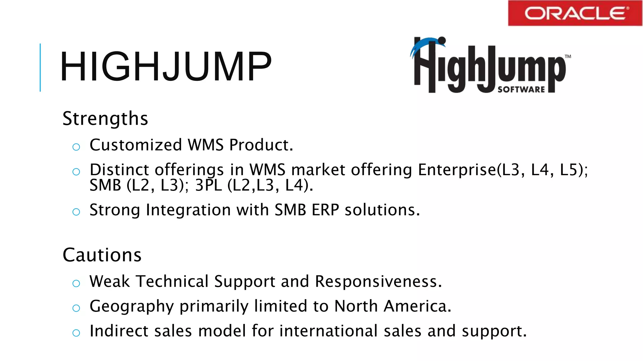 Oracle warehouse management system | PPTX