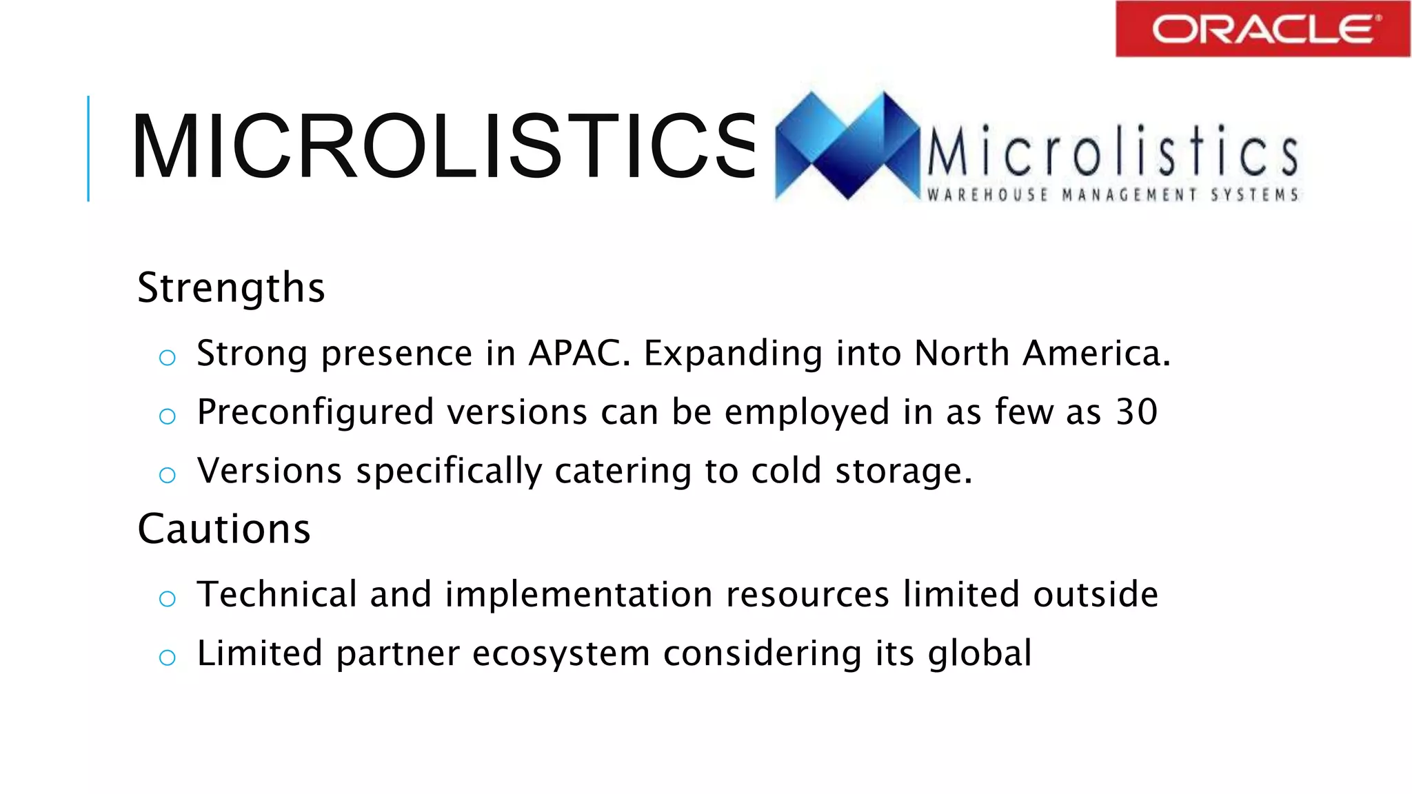 Oracle warehouse management system | PPTX