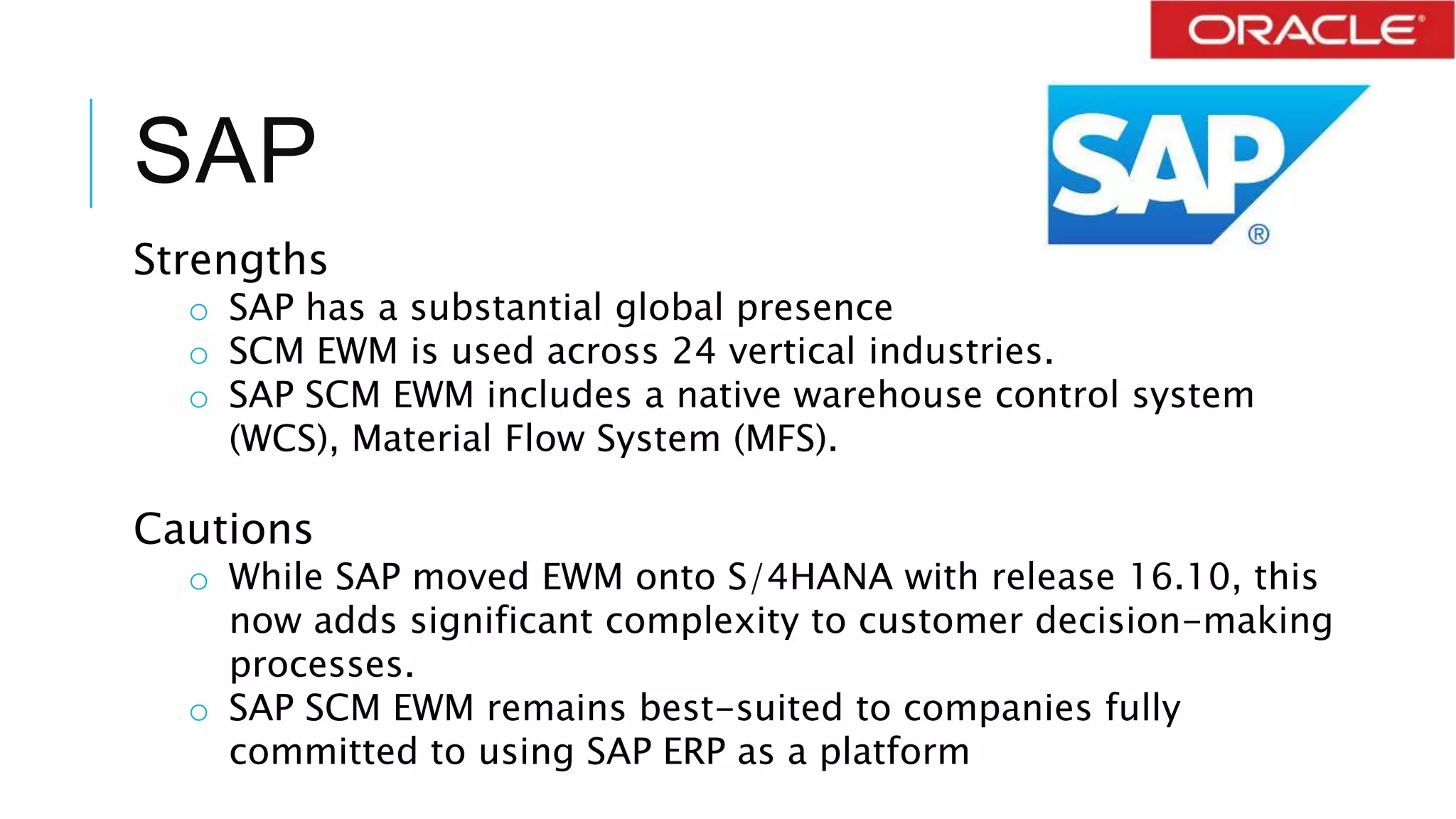 Oracle warehouse management system | PPTX