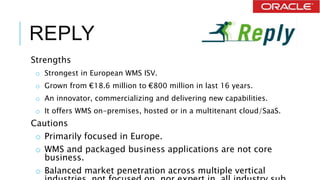 Oracle warehouse management system | PPTX