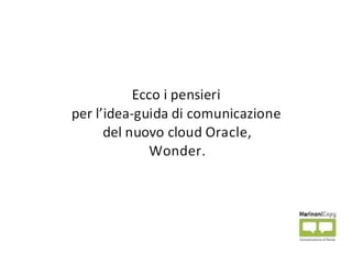 Oracle Wonder Cloud Campaign (Making of) | PPT