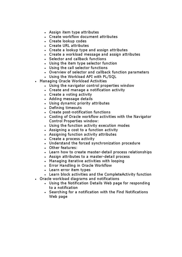 Oracle workflow training india | PDF