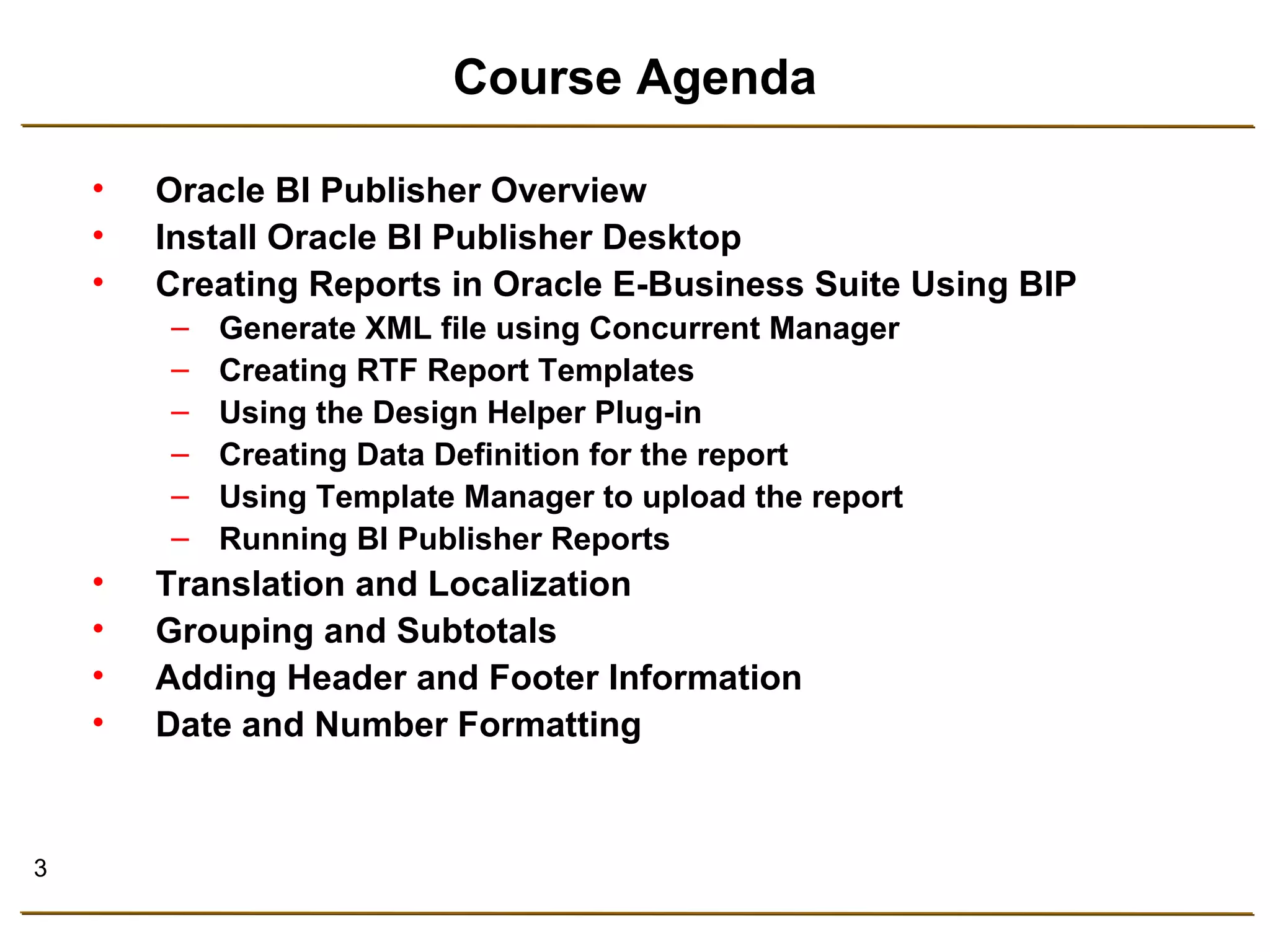 Oracle XML Publisher / BI Publisher | PPS