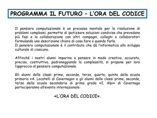 Ora del codice cavernago firetto | PDF