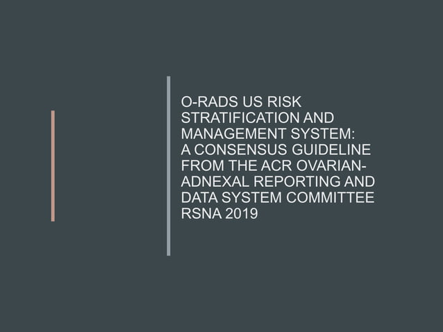 O'rads Radiology 2020 | PPTX