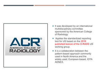 O'rads Radiology 2020 | PPTX