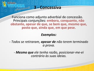Orações subordinadas adverbiais | PPT