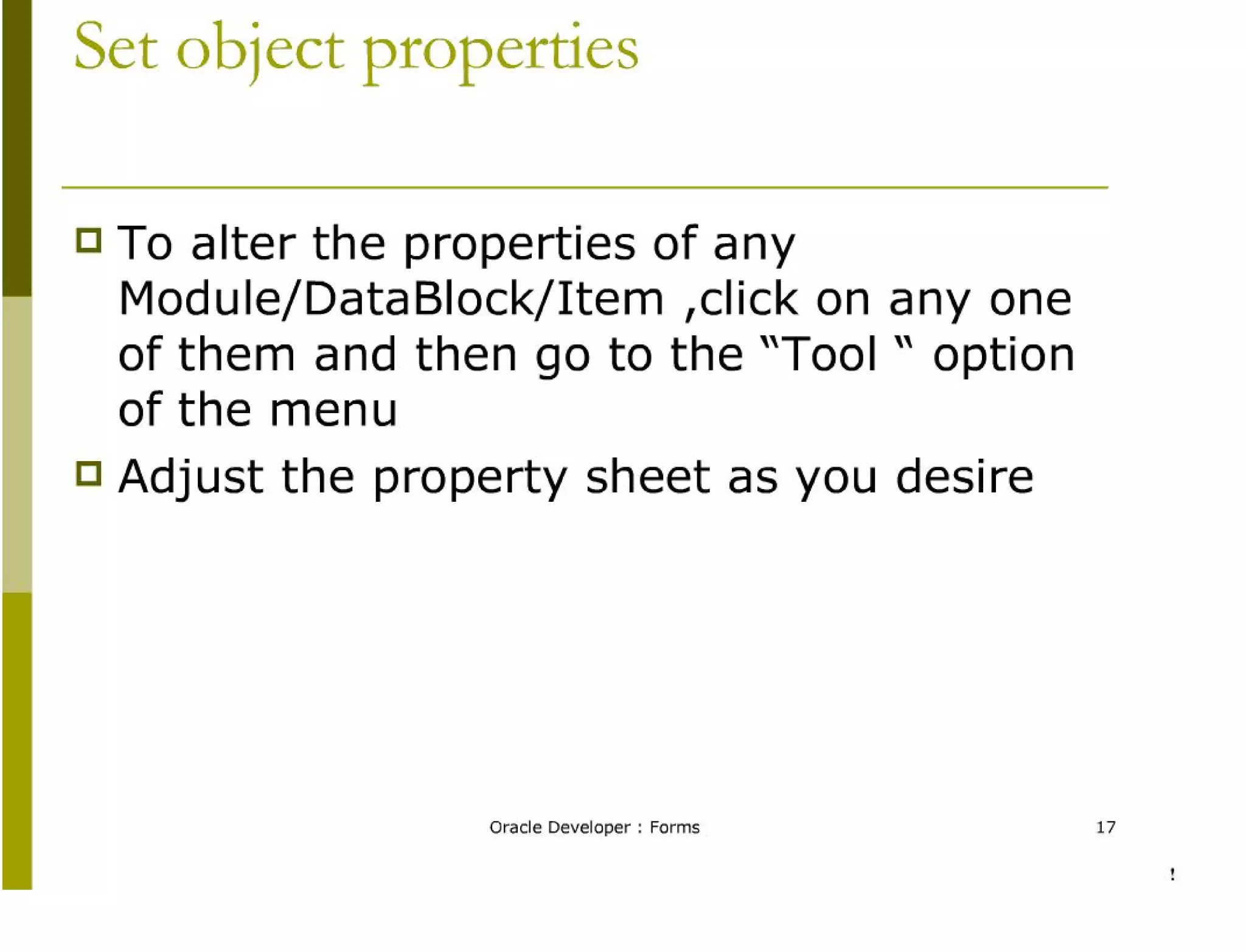 Oracle Forms Tutorial | PDF
