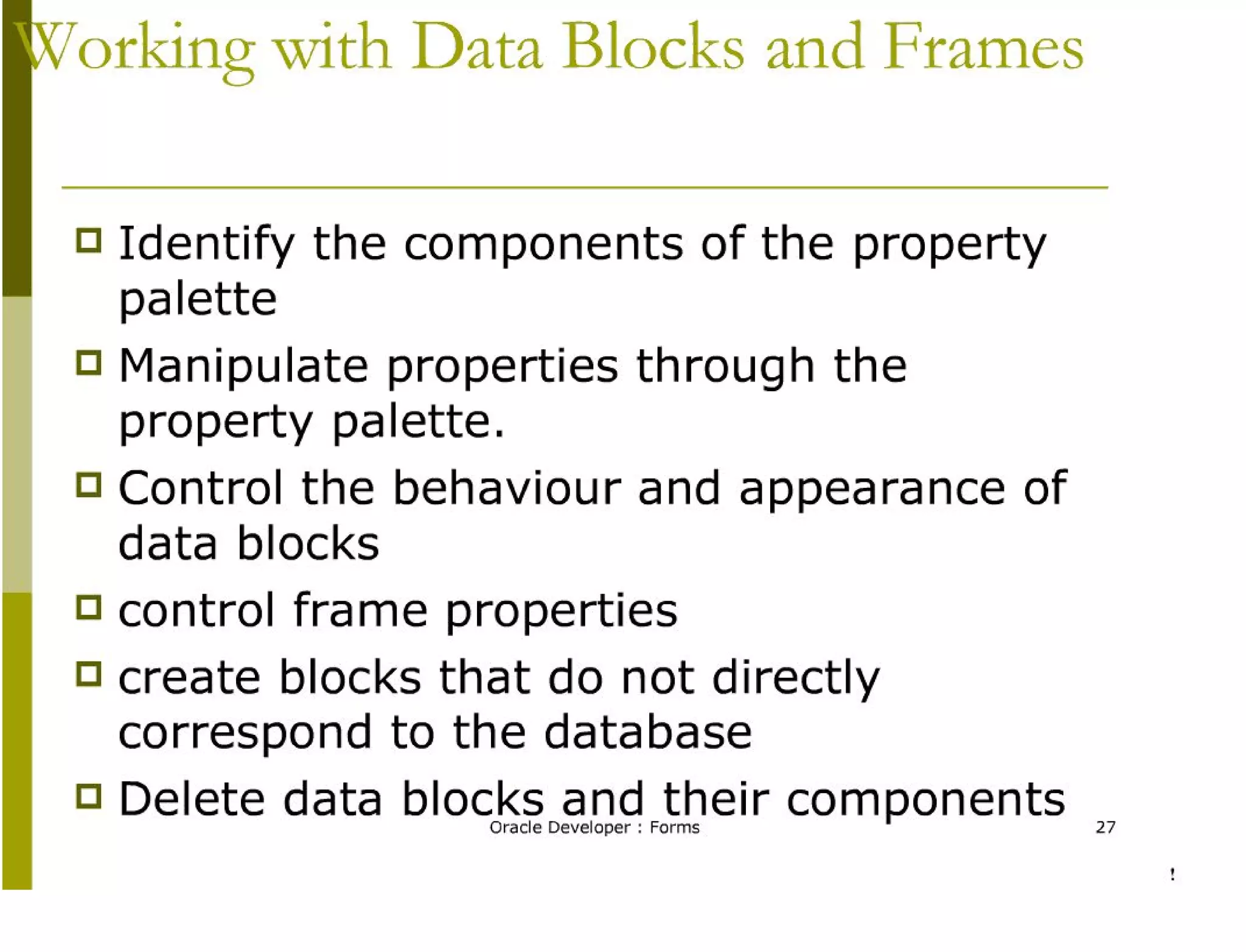 Oracle Forms Tutorial | PDF