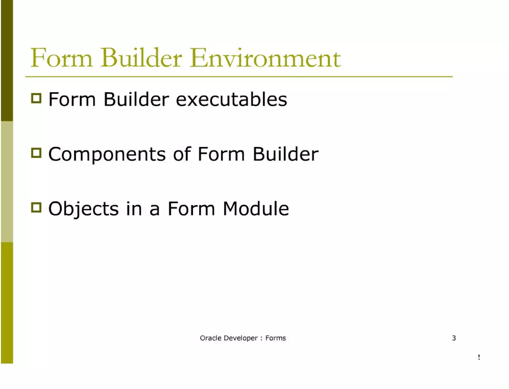 Oracle Forms Tutorial Ppt