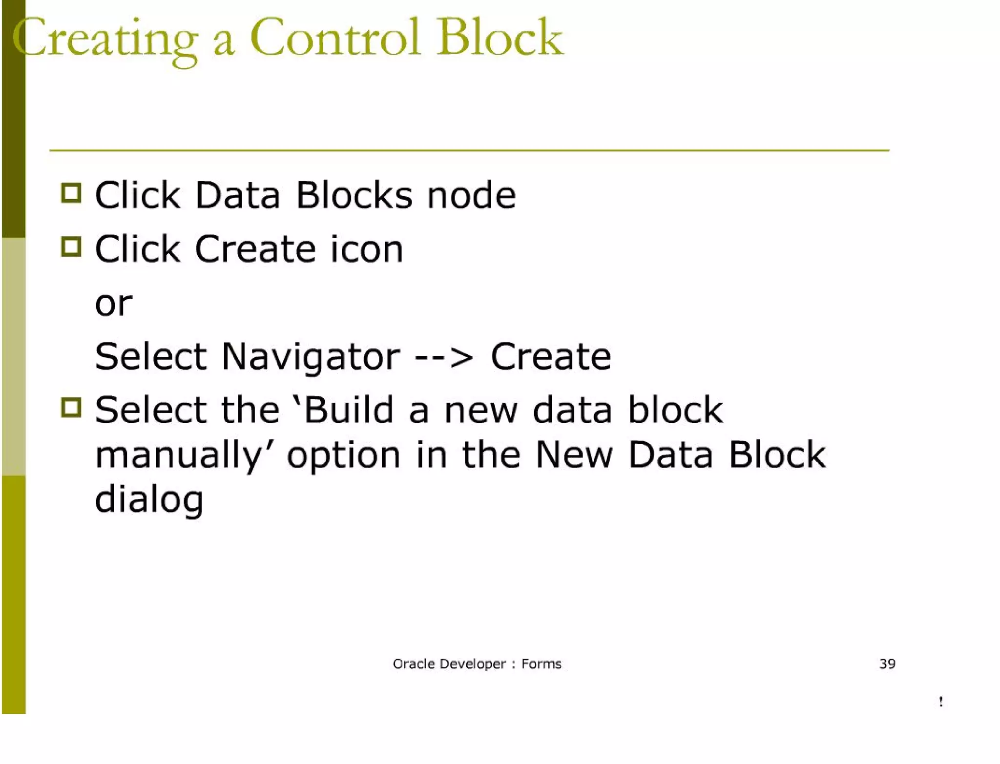 Oracle Forms Tutorial Ppt 0607
