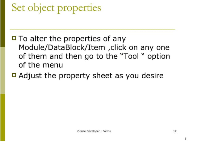 Oracle Forms Tutorial | PDF