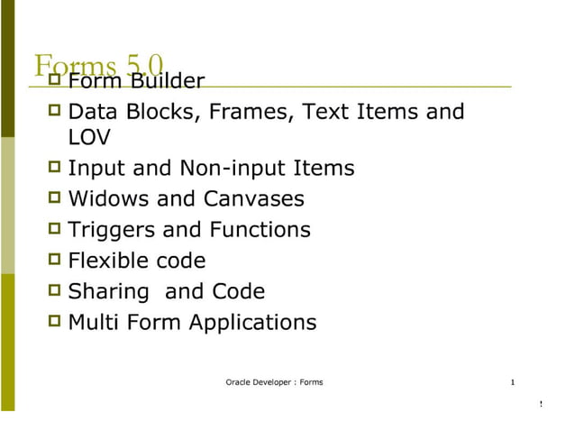 Oracle Forms Tutorial | PDF