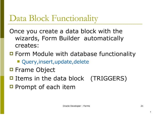 Oracle Forms Tutorial | PDF