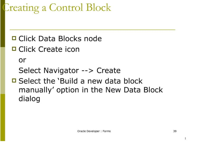 Oracle Forms Tutorial | PDF