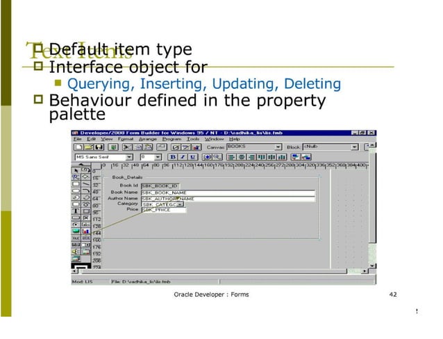 Oracle Forms Tutorial Ppt
