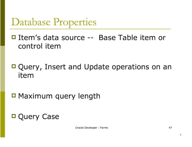 Oracle Forms Tutorial | PDF