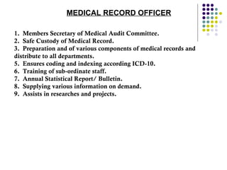 Organization of Medical Record | PPT