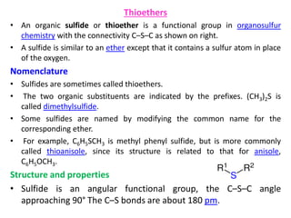 Oragano sulphur compounds | PDF