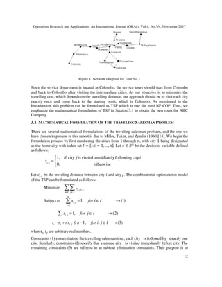 AN APPLICATION TO THE TRAVELLING SALESMAN PROBLEM | PDF