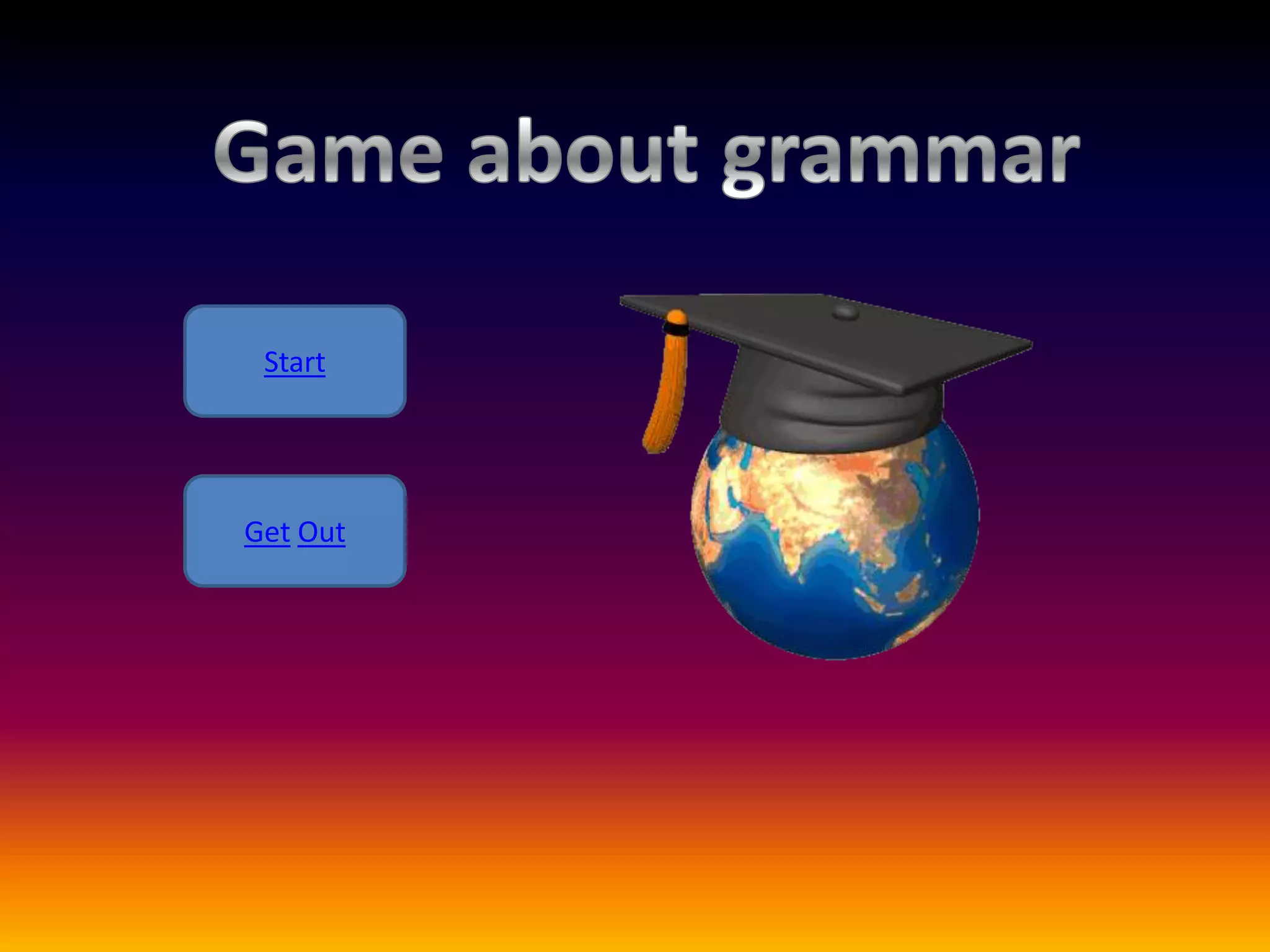 Grammar power point game | PPTX