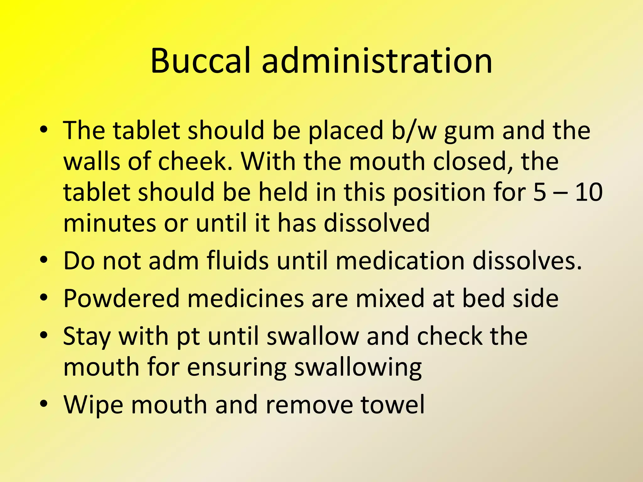 Oral drug administration | PPTX