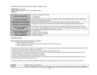 Oral Communication Teachers Guide | PPT