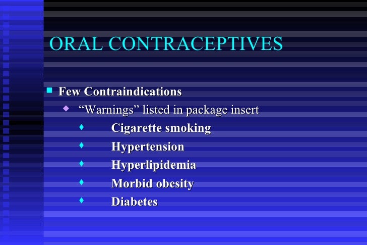 Oral Contraceptives