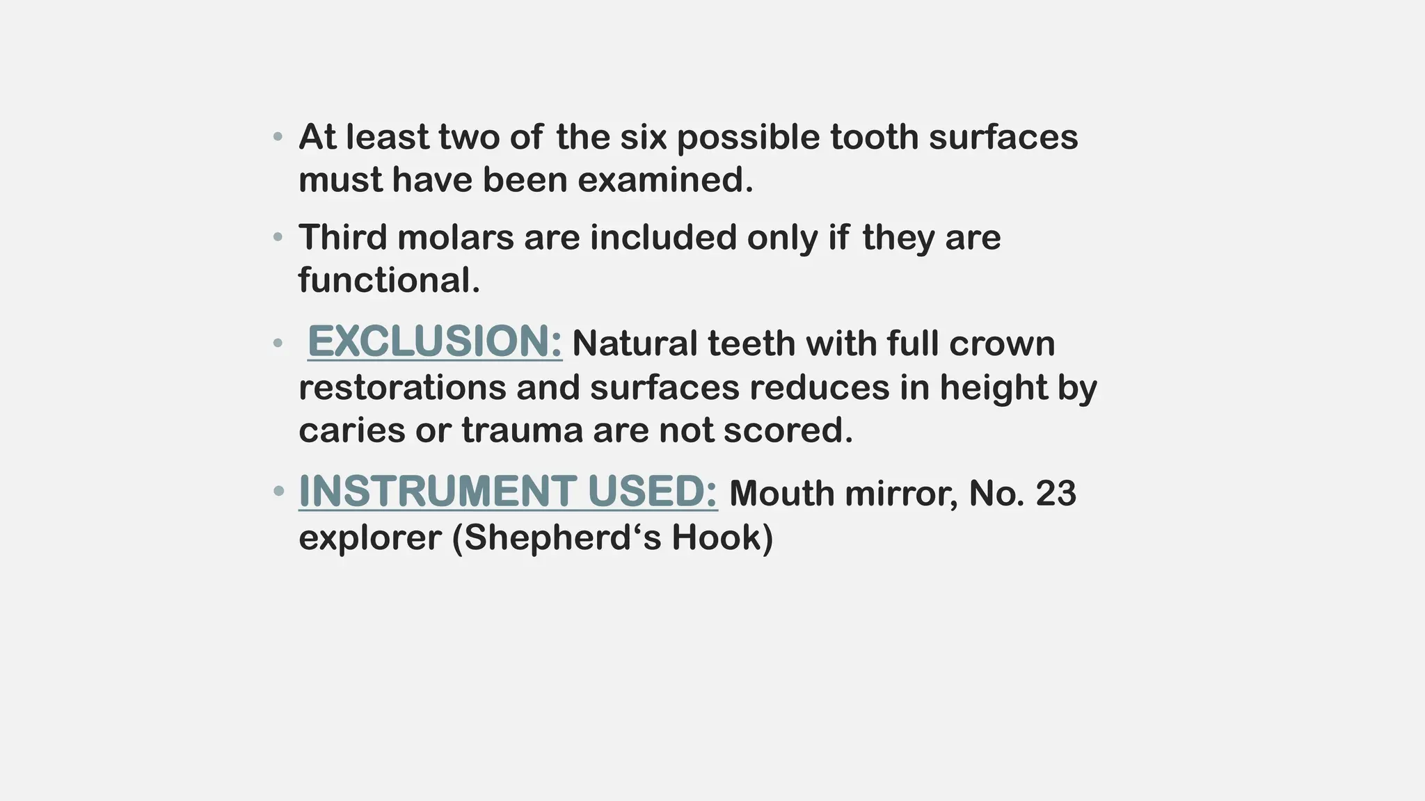 Oral Hygine Index and oral hygiene index simplified | PDF