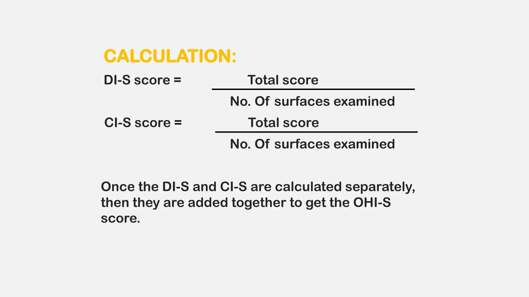 Oral Hygine Index and oral hygiene index simplified | PDF