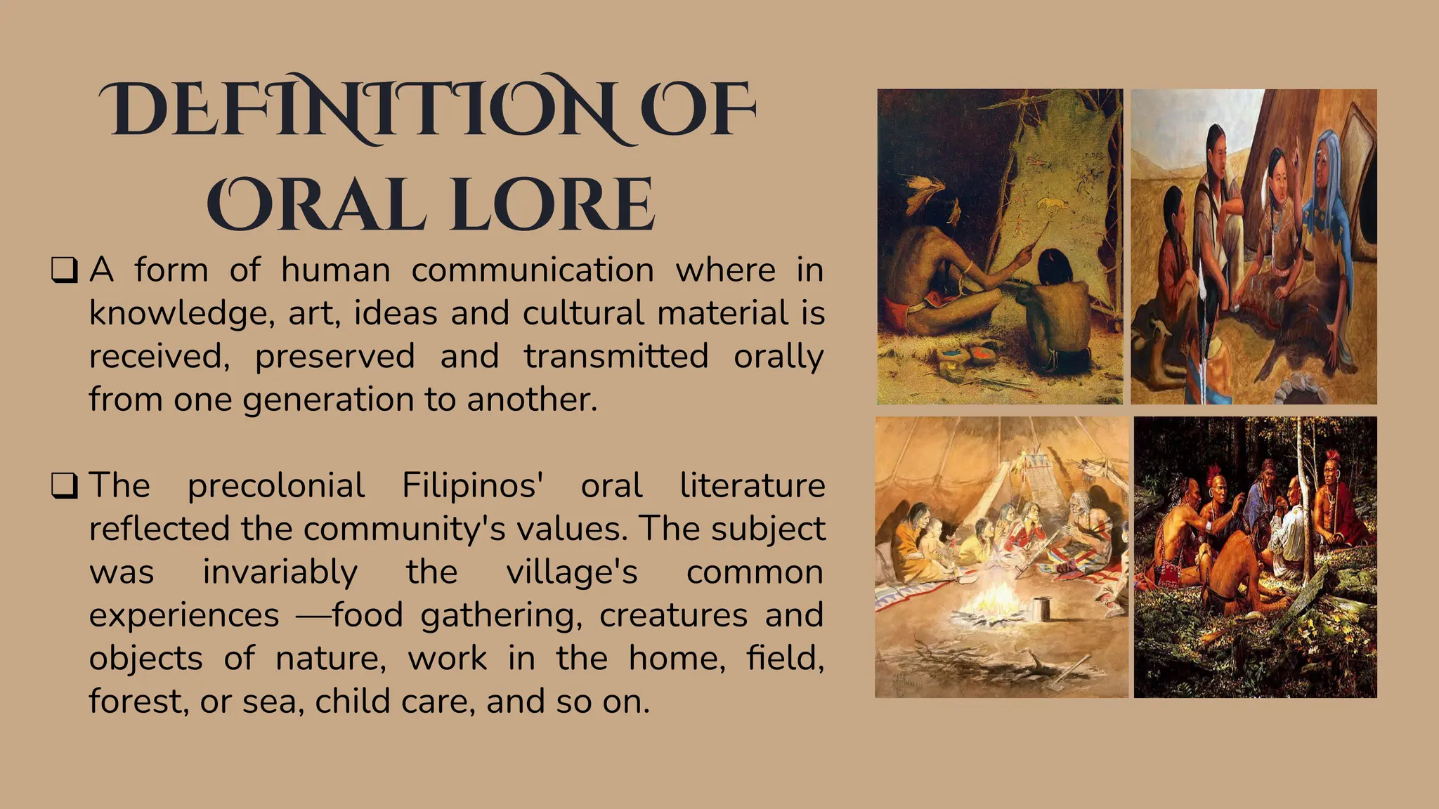 Oral-Lore-report powerpoint presentation | PDF